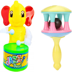 PRV TOYS ELE Drummer Toy for Toddler Kids Birthday Gift Musical Ding ...