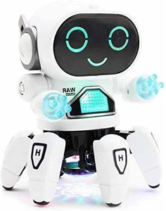 TECHTIK Robot Colorful Lights and Music | All Direction Movement ...