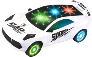 shrikanhafab 3D Flashing Lights and Sound Car Toy for Kids with 360m ...
