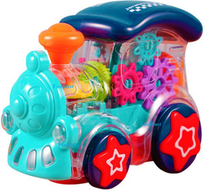 Plano Toys Transparent Electric Gear Train Engine Light Sound Musical ...