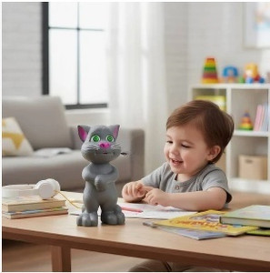 Tiny Tales Talking Tom Cat Smart Electronic Pet Talking Toy Cat ...