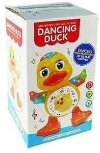 Toyvala Dancing Duck Toy for Kids with Flashing Lights and Musical ...
