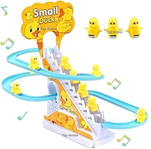 M-Alive Little Lovely Duck Slide Escalator Toy with Lights and Music ...