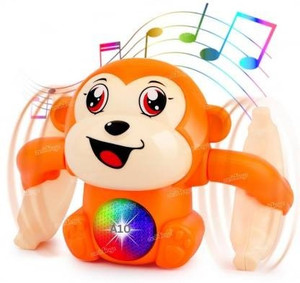 YAJNAS Dancing Monkey Musical Toy for Kids with Light, Sound and Touch ...
