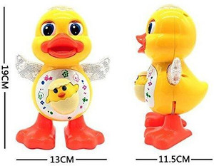 Toyvala Dancing Duck Toy for Kids with Flashing Lights and Musical ...