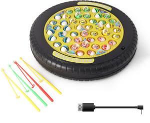 toyden Rechargeable Fish Catching Game with Music & Rotating Board for ...