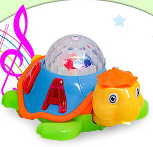 Toyvala Musical BUMP-N-GO Happy Turtle With Melodious Sound and 3D ...