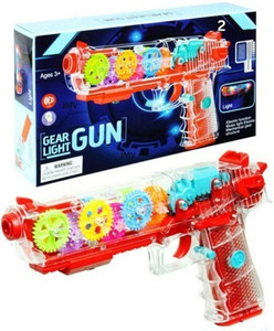 Tenmar Concept Musical Transparent Glow Gear Gun with 3D Lights and ...
