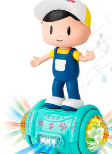 Nickspool 360° Rotating Musical Dancing Boy with Lights & Sound Toy for ...