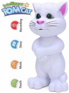 Glamour Talking Tom Cat for Kids Repeat, Stories & Touch Functions ...