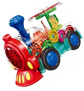 Toyvala Concept 3D Transparent Engine Bump & Go Toy for Kids With Live ...