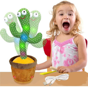 LEVIATHAN Dancing Cactus with Lights Up Talking Singing Toy Education ...