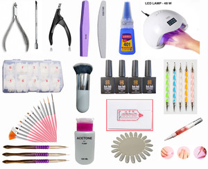 TOVTY PROFESSIONAL BASIC NAIL ART KIT COMBO - NAIL EXTENSION KIT - NAIL ...