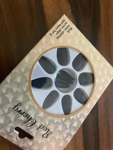 ABSQUAR BLACK MATTE Nail extensions (pack of one) - Price in India, Buy ...