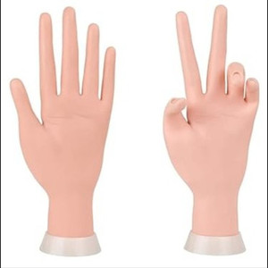 NPAH Fake Hand Model for Nail Art - Flexible, Skin Tone, Easy to Use ...
