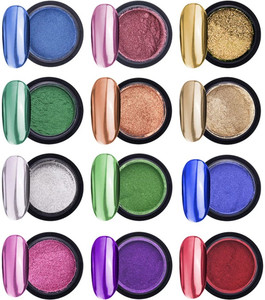NAILWIND 12 Colors Super Thin Mirror Effect Nail Art Chrome Powder ...