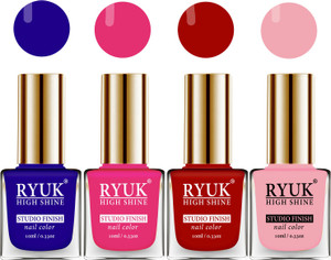 RYUK ® HD Colors Long Lasting Glossy Gel Effect Nail Paint 40 ml (RNP ...