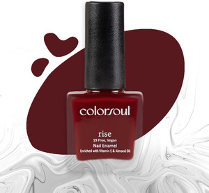 color soul ColorSoul Rise Nail Enamel, Mahogany Red R38, 8 ml Mahogany ...