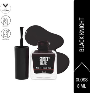 STREET WEAR Black Knight (Nail Enamel) Black - Price in India, Buy ...