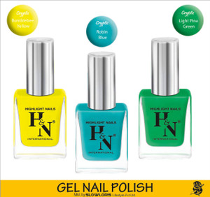 HIGHLIGHT NAILS BUMBLEBEE YELLOW::LIGHT PINE GREEN::ROBIN BLUE_SLL ...