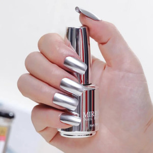 tanvi27 Quick Drying And Metal Effect Metallic Silver Nail Polish ...