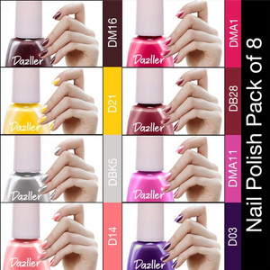 Dazller Nail Polish, Chip Resistance, Acetone-Free Formula, Rich ...