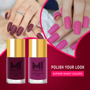 MI FASHION Experience The Allure Of Matte Nail Polish Combo Pack ...