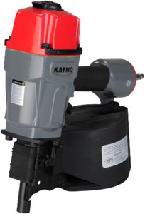 KAYMO Pneumatic Nailer ECO-PN3383 Coil Nailer Gun Grey with Red Machine ...
