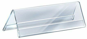 Kebica 6-Inch Acrylic Sign Holder A Shape Double Sided Horizontal Name ...