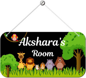 Ashvah Wooden Akshara Door Sign Kids Room Name Plate Price in India ...
