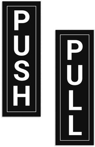 SignsExpress Plastic Push and Pull Tag for glass door. Name Plate Price ...