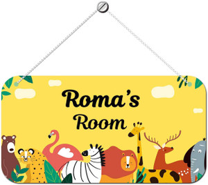 ARTBUG Wooden Roma Door Sign Kids Room Name Plate Price in India - Buy ...