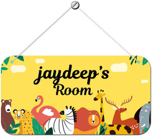 ARTBUG Wooden jaydeep Door Sign Kids Room Name Plate Price in India ...