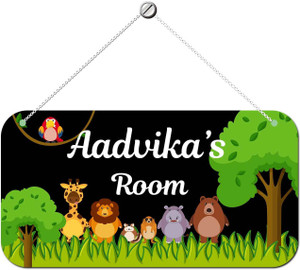 Ashvah Wooden Aadvika Door Sign Kids Room Name Plate Price in India ...