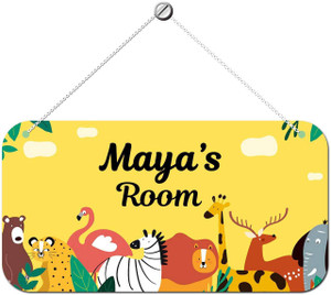 ARTBUG Wooden Maya Door Sign Kids Room Name Plate Price in India - Buy ...