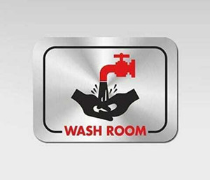 SIGNAGE AND BOARDS SOLUTION Stainless Steel Washroom Name Plate Price ...