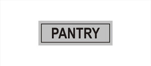 SIGNAGE AND BOARDS SOLUTION Steel pantry Name Plate Price in India ...