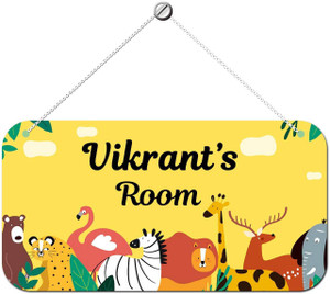 ARTBUG Wooden Vikrant Door Sign Kids Room Name Plate Price in India ...