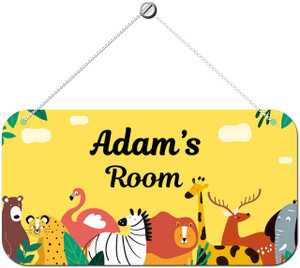 ARTBUG Wooden Adam Door Sign Kids Room Name Plate Price in India - Buy ...
