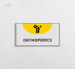 MYSIGN Wooden 'Orthopedics' SIGN BOARD FOR HOSPITAL (6x12") Name Plate ...