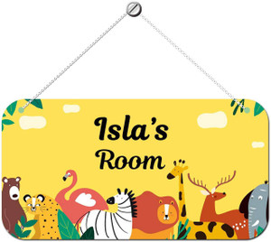 ARTBUG Wooden Isla Door Sign Kids Room Name Plate Price in India - Buy ...