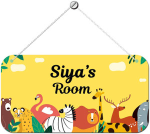 ARTBUG Wooden Siya Door Sign Kids Room Name Plate Price in India - Buy ...
