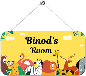 ARTBUG Wooden Binod Door Sign Kids Room Name Plate Price in India - Buy ...