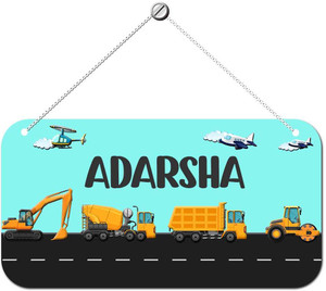 Ashvah Wooden Adarsha Door Sign Kids Room Name Plate Price in India ...