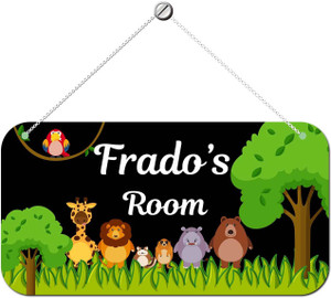 Ashvah Wooden Frado Door Sign Kids Room Name Plate Price in India - Buy ...