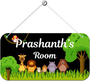Ashvah Wooden Prashanth Door Sign Kids Room Name Plate Price in India ...