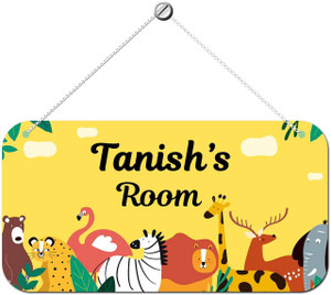 ARTBUG Wooden Tanish Door Sign Kids Room Name Plate Price in India ...