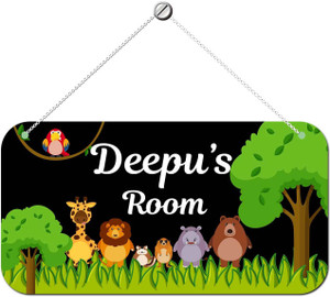 Ashvah Wooden Deepu Door Sign Kids Room Name Plate Price in India - Buy ...