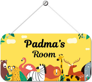ARTBUG Wooden Padma Door Sign Kids Room Name Plate Price in India - Buy ...