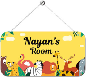 ARTBUG Wooden Nayan Door Sign Kids Room Name Plate Price in India - Buy ...
